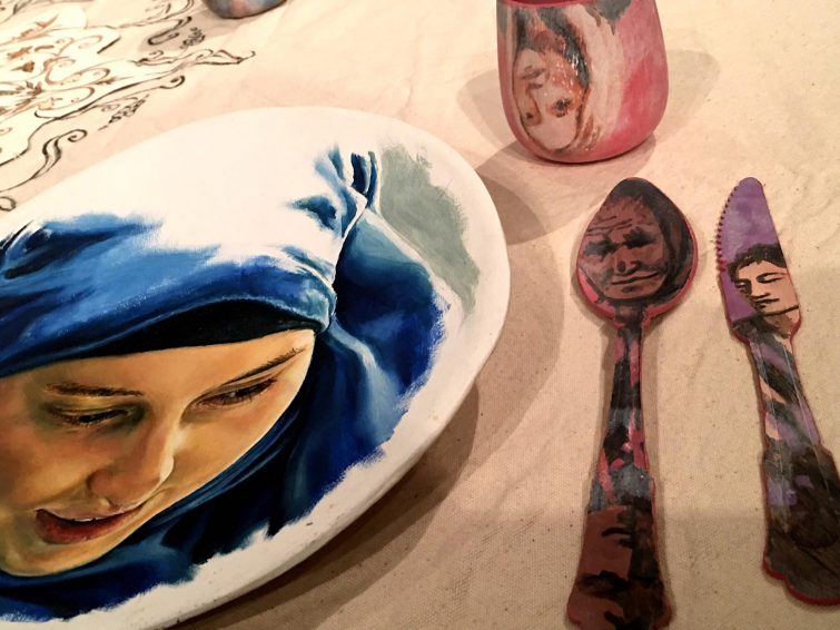 The First Supper- Collaborative art installation – HADIEH AFSHANI